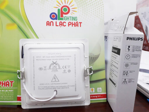 Đèn âm trần vuông Philips 14w Marcasite 59528 Giá TỐT - An Lạc Phát