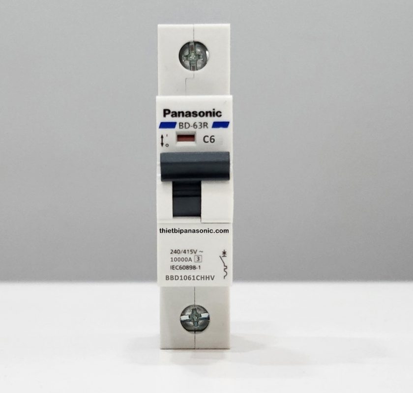 Cầu dao MCB 1P-1E C Curve 10kA BBD1 Panasonic